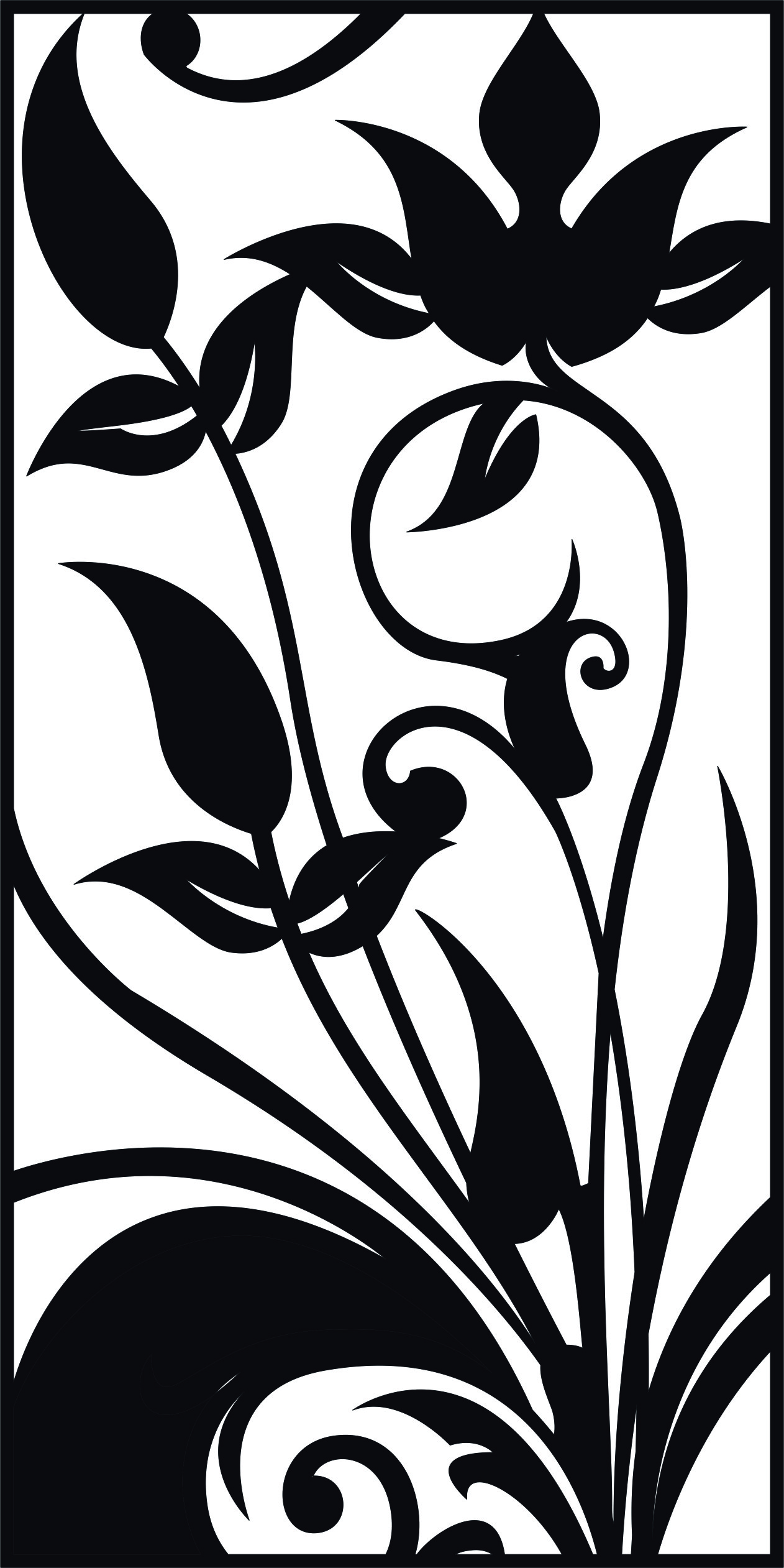 Flowers or Floral designs (151 CDR files for CNC & Laser) - shopdxf.com